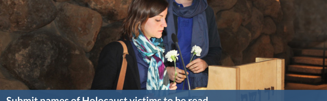 Submit Names of Holocaust Victims to be Read in the Hall of Remembrance ...